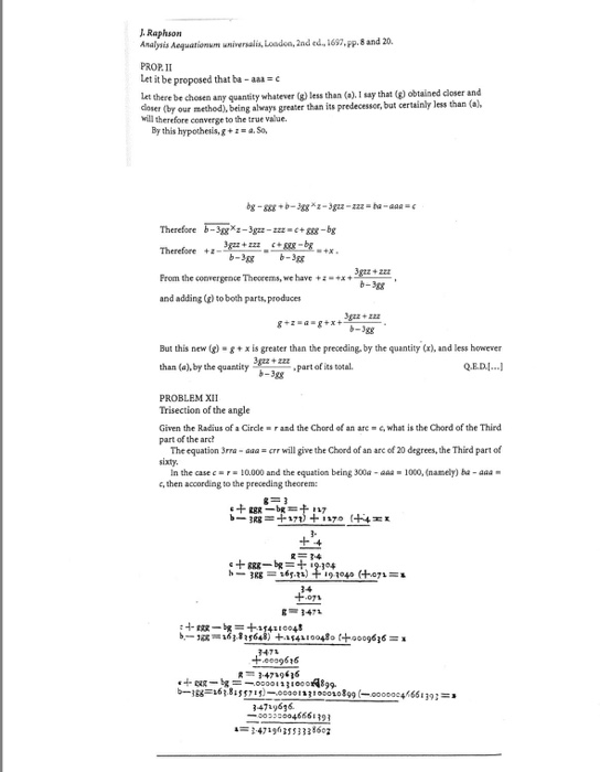 Solved Raphson's Cubic: Try to read the original paper of | Chegg.com