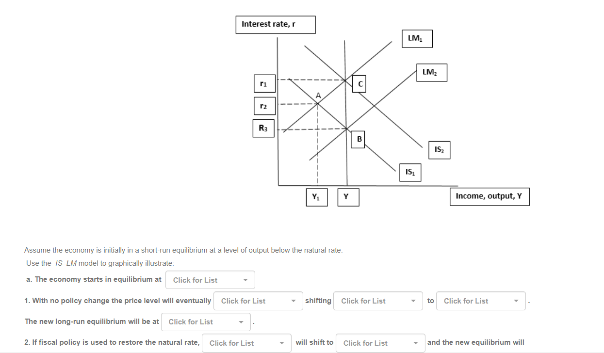 Solved Macroeconomics (see picture to help you) (Drop downs | Chegg.com