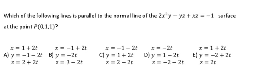 Solved Which of the following lines is parallel to the | Chegg.com