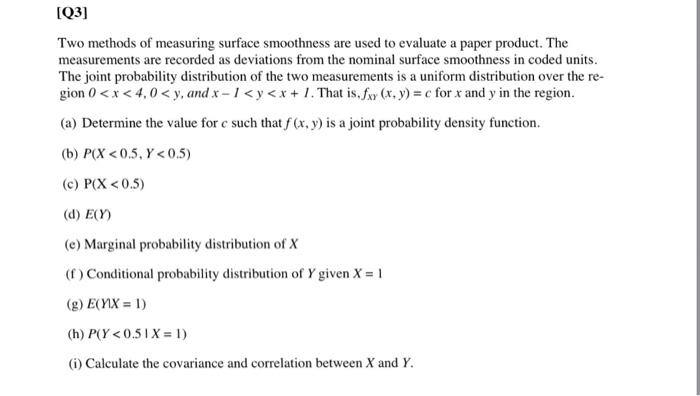 Solved Two methods of measuring surface smoothness are used | Chegg.com