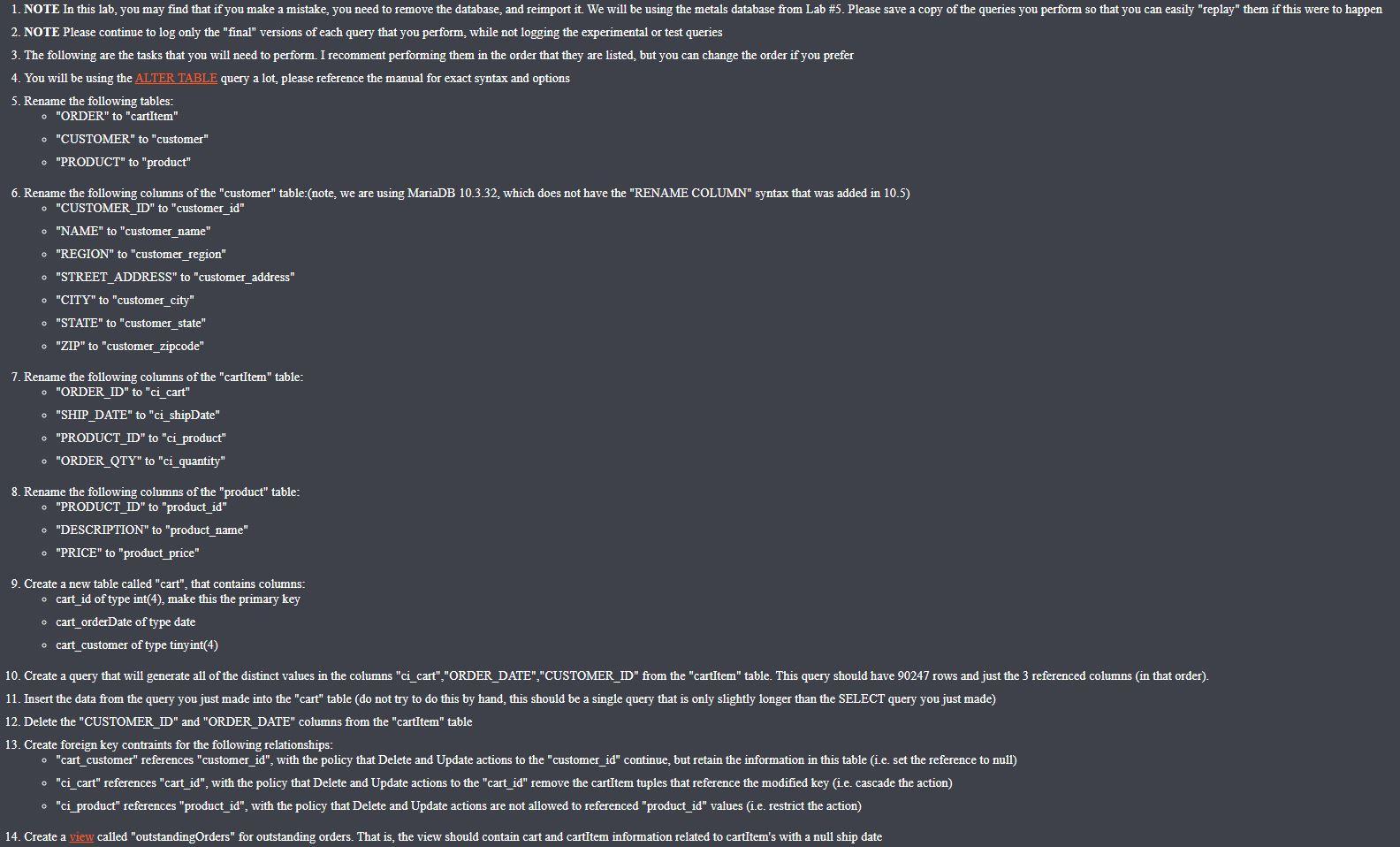 I am working in SQL and need help building these | Chegg.com