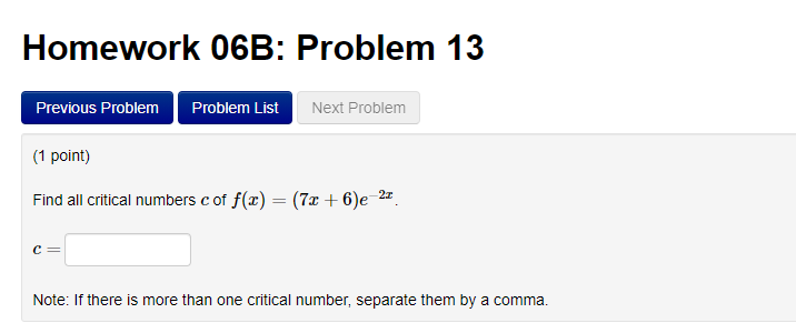 Solved Homework 06B: Problem 10 Previous Problem Problem | Chegg.com