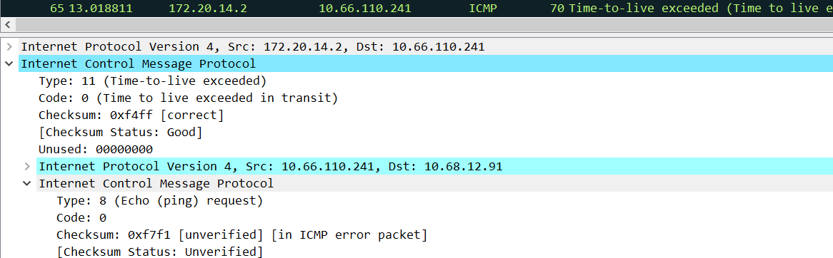 Solved Examine The Icmp Ttl Exceeded Packet Identify The