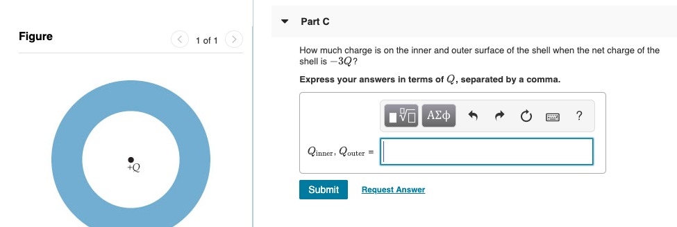 Solved Suppose the conducting shell in the figure(Figure 1) | Chegg.com