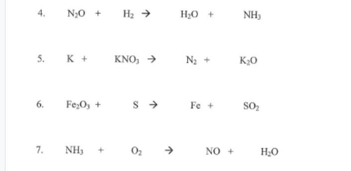 Solved For each redox reaction equation below, balance it, | Chegg.com