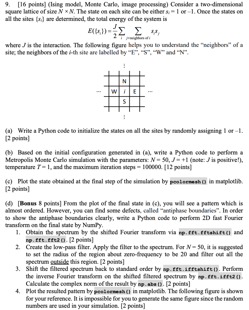 Solved Please help the following question by using numpy to | Chegg.com