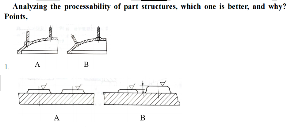 Solved Analyzing the processability of part structures, | Chegg.com