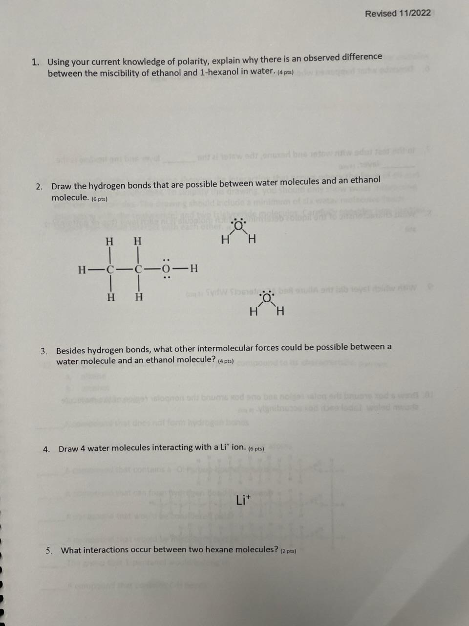 Solved 1. Using your current knowledge of polarity, explain | Chegg.com