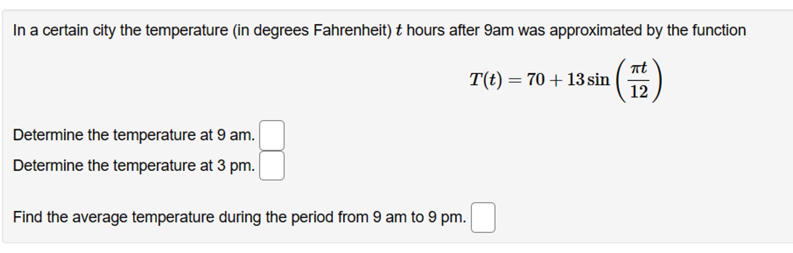 Solved In a certain city the temperature (in degrees | Chegg.com