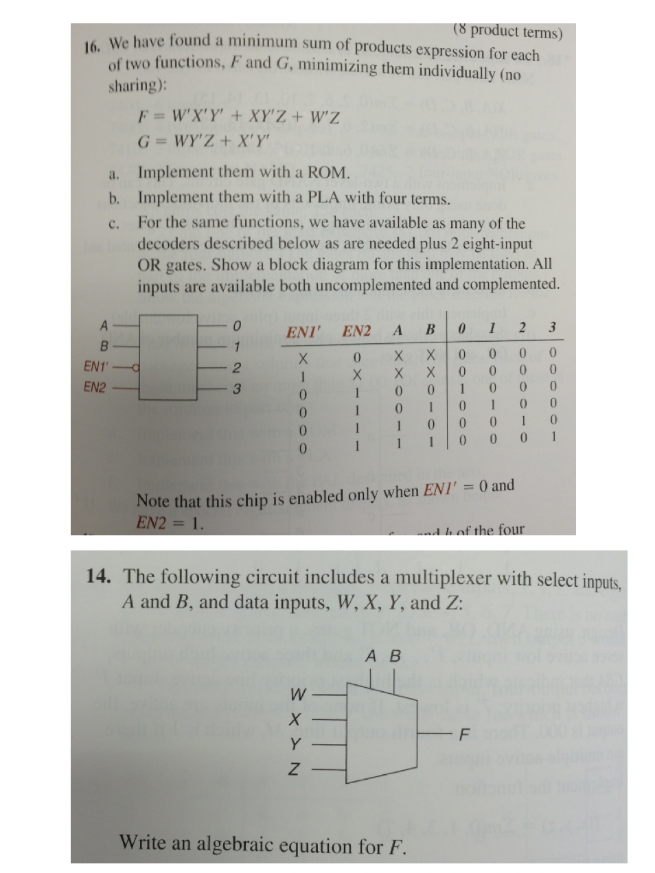 (8 product terms) We have found a minimum sum of | Chegg.com