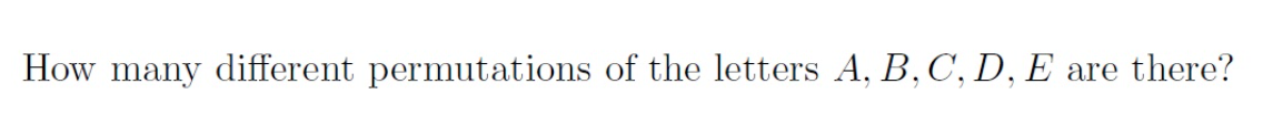 Solved How many different permutations of the letters | Chegg.com