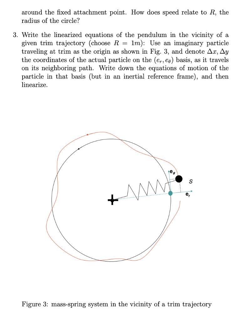 We consider the rotating mass-spring system shown in | Chegg.com