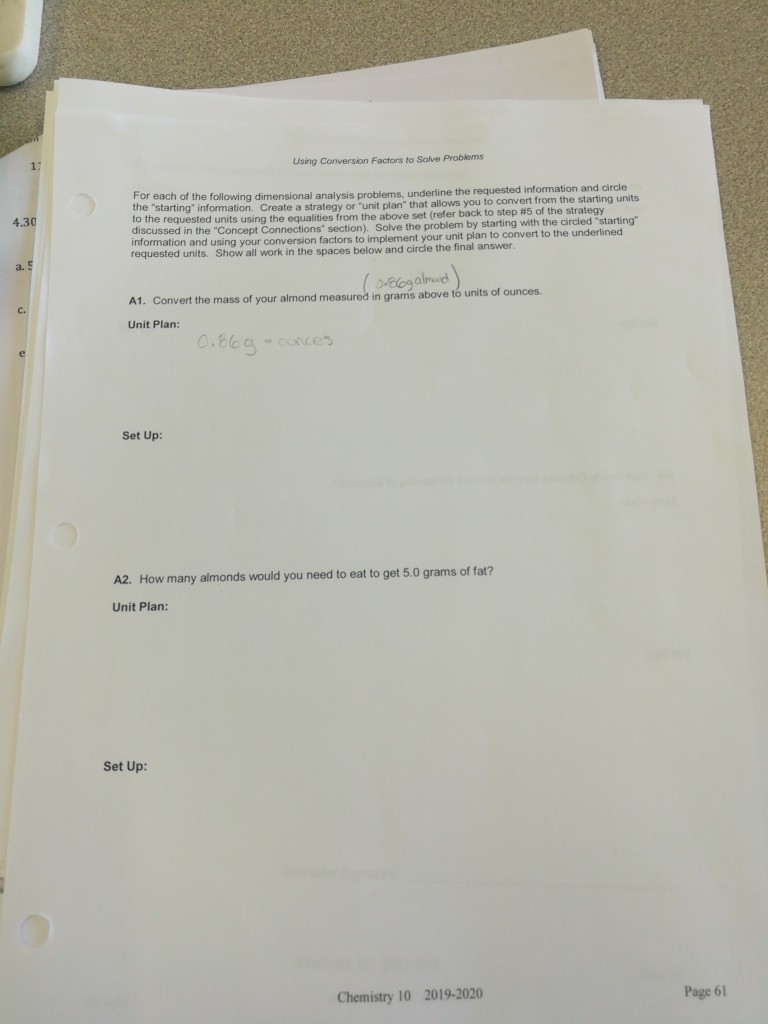 Solved Using Conversion Factors to Solve Problems For each | Chegg.com