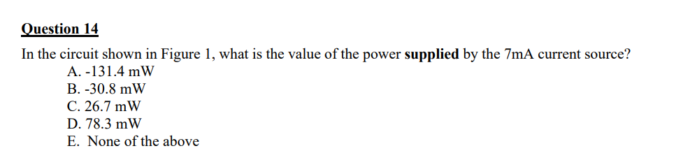 Solved Space for workingQuestion 14 In the circuit shown in | Chegg.com
