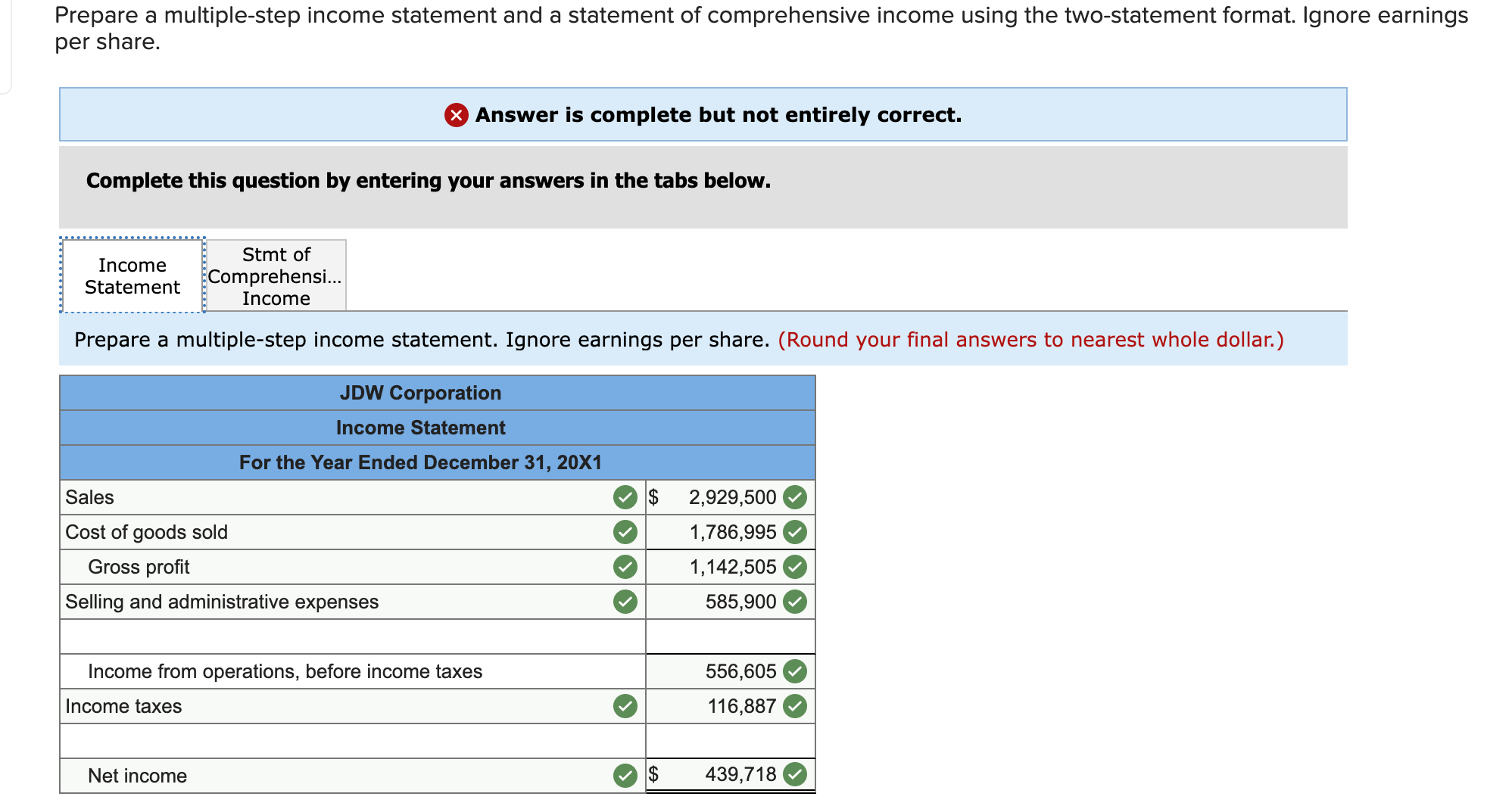 Prepare a multiple-step income statement and a | Chegg.com