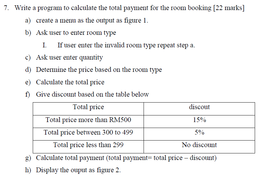 Solved 7. Write a program to calculate the total payment for | Chegg.com