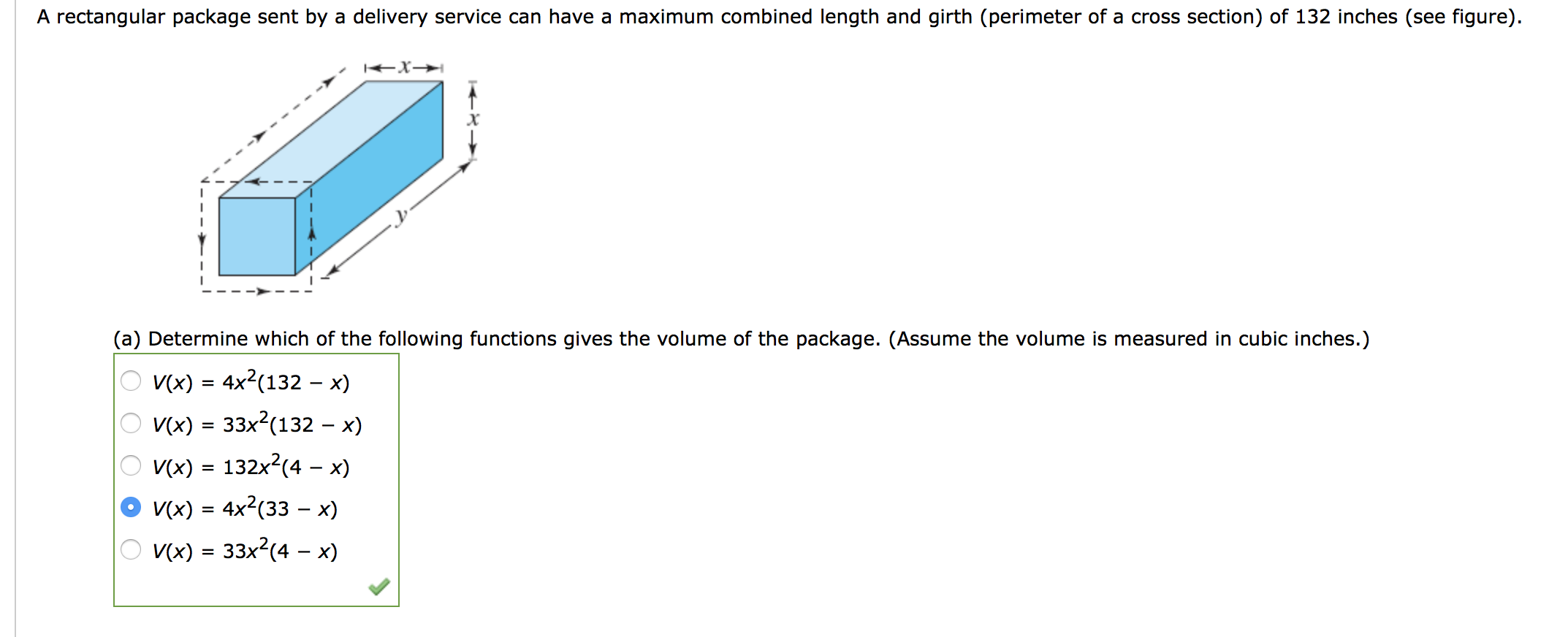 Solved A rectangular package sent by a delivery service can | Chegg.com