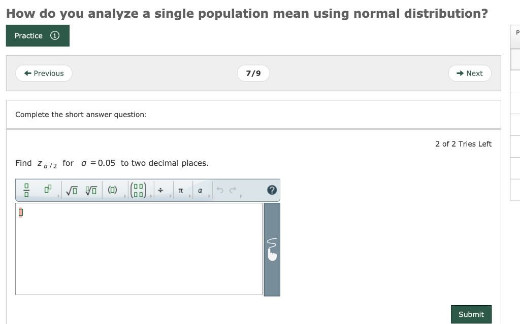 Solved How do you analyze a single population mean using | Chegg.com
