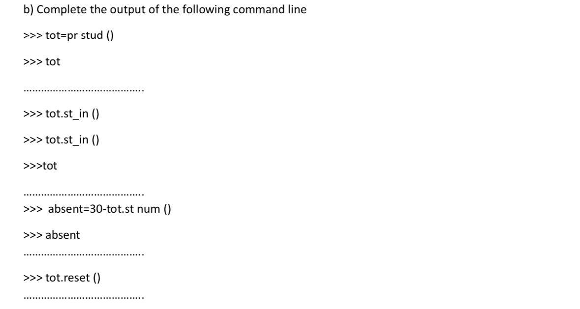 Solved Question 2 : class pr_stud: def_init_(self, count =0 | Chegg.com
