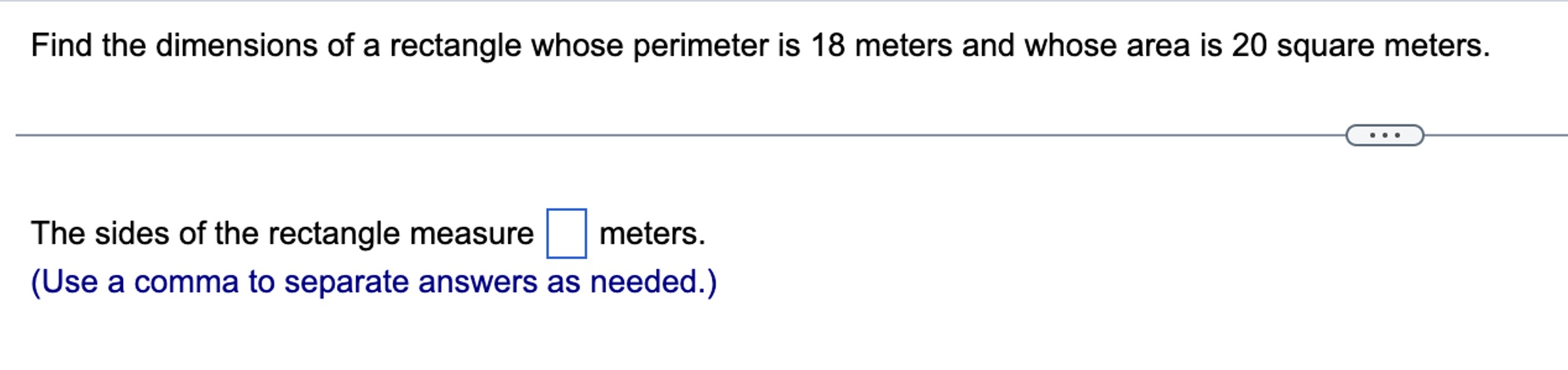 Solved Find the dimensions of a rectangle whose perimeter is | Chegg.com