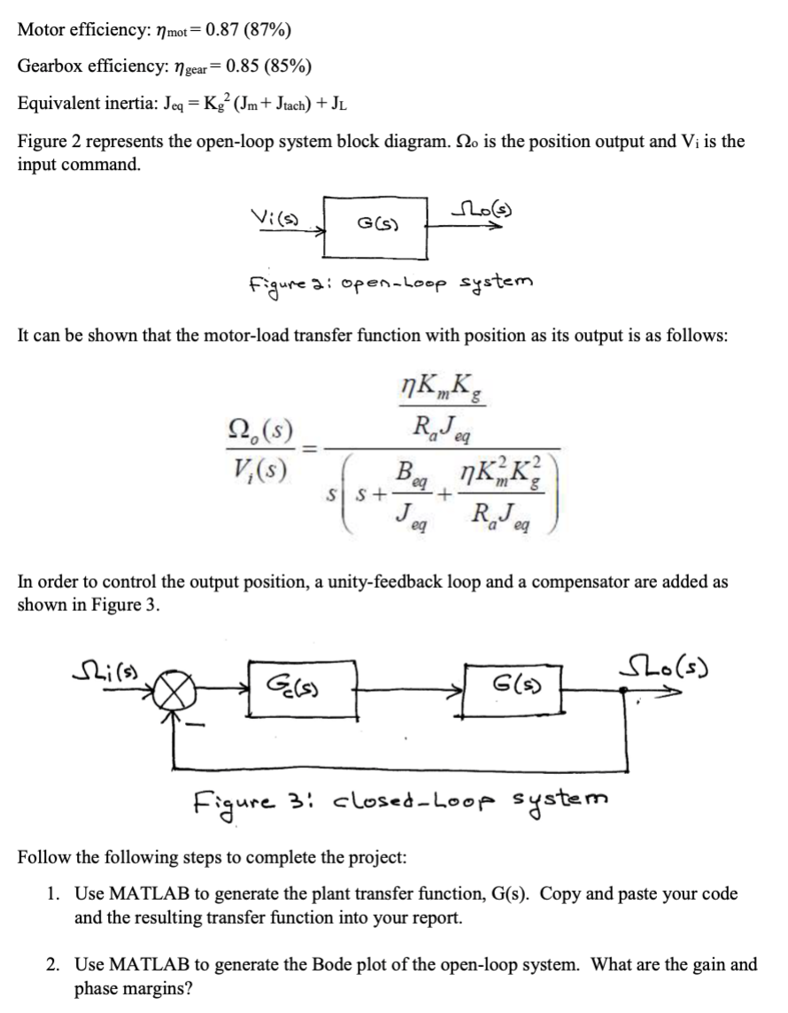 Solved Position control is used in many applications such as | Chegg.com
