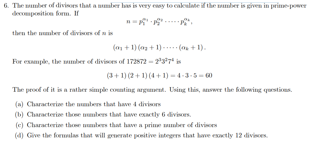 Solved The Number Of Divisors That A Number Has Is Very Easy 