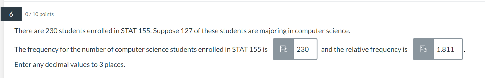 Solved There are 230 students enrolled in STAT 155. Suppose | Chegg.com