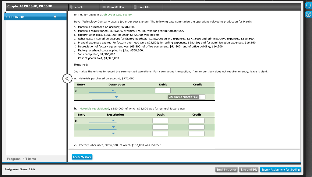 Solved Chapter 16 PR 16-1B, PR 16-2B eBook Show Me How | Chegg.com