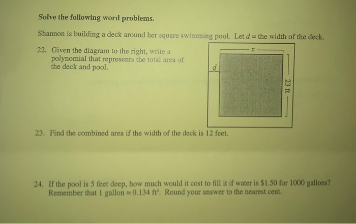 Solved Solve the following word problems. Shannon is | Chegg.com