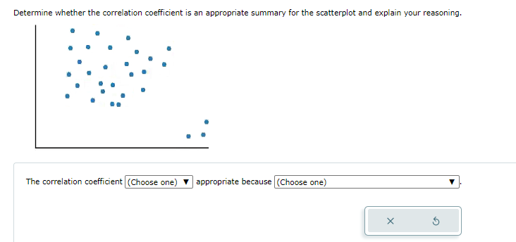 Solved The correlation coefficient (chose one) --- A. is B. | Chegg.com