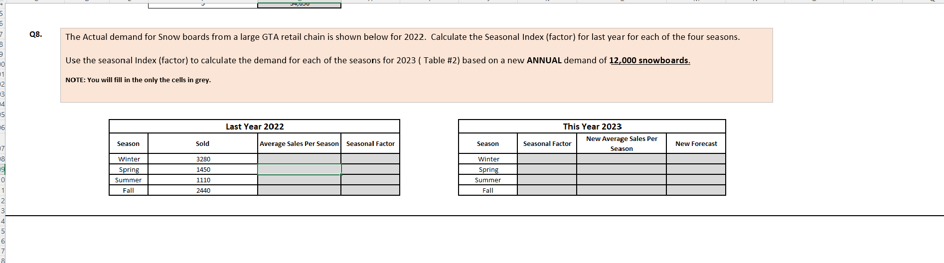 Solved Please solve with excel formula only showing all | Chegg.com