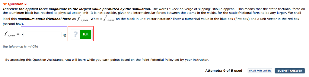Solved Interactive Exercises 6.01: Static Frictional Force | Chegg.com