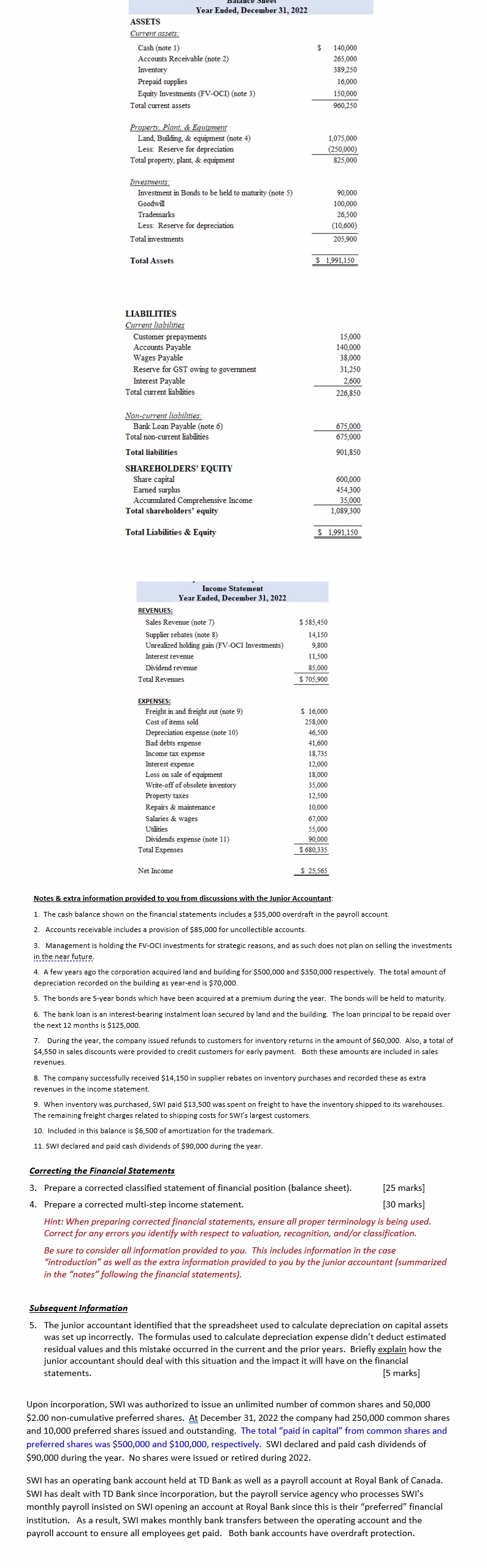 Solved Notes \& extra information provided to you from | Chegg.com