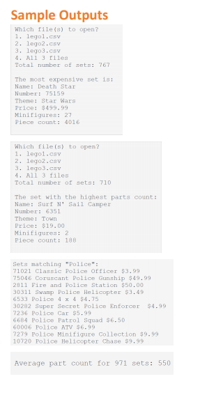 Solved Lab 4 - File I/O Overview For this assignment, you | Chegg.com