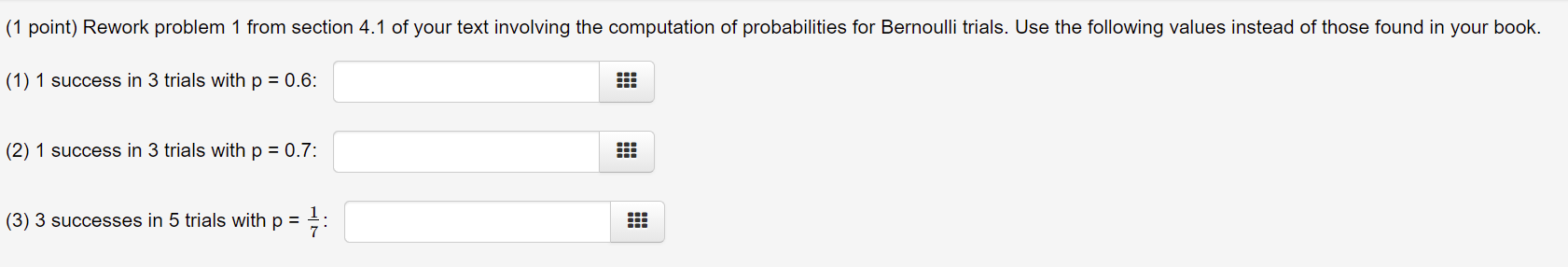 Solved (1 point) Rework problem 1 from section 4.1 of your | Chegg.com