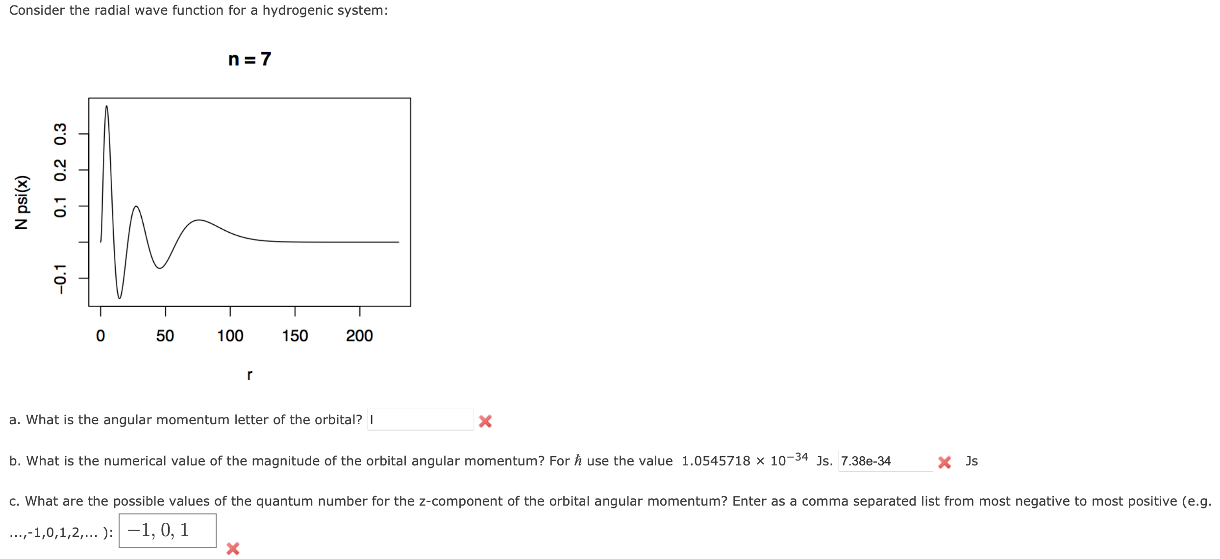Solved Consider The Radial Wave Function For A Hydrogenic