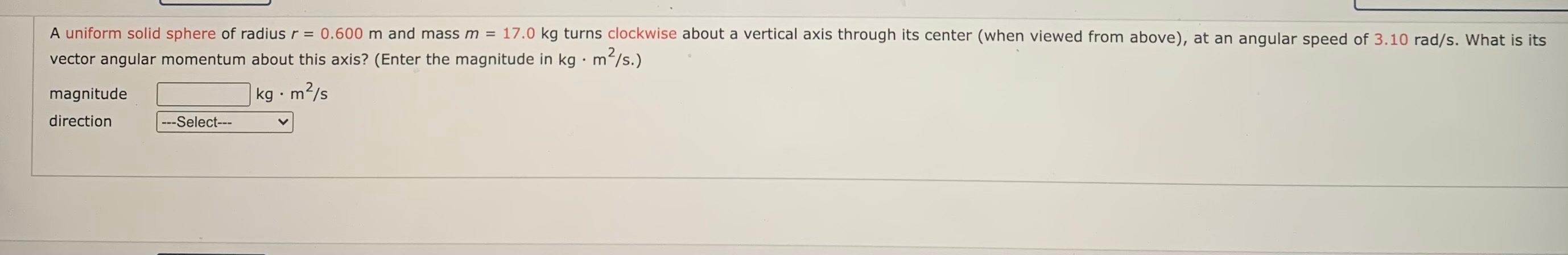 Solved Vector Angular Momentum About This Axis Enter The 7428