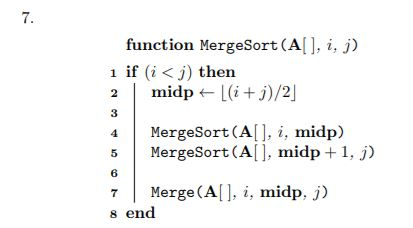 Solved Draw recursion tree for MergeSort called on an array | Chegg.com