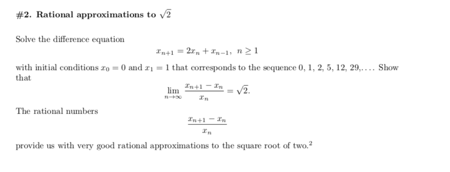 Solved differential equations #2 Rational approximations | Chegg.com
