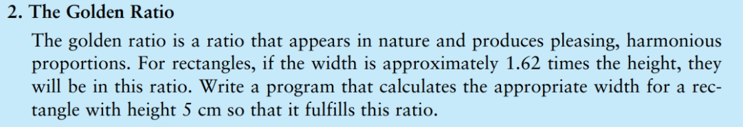 Solved 2. The Golden Ratio The golden ratio is a ratio that | Chegg.com