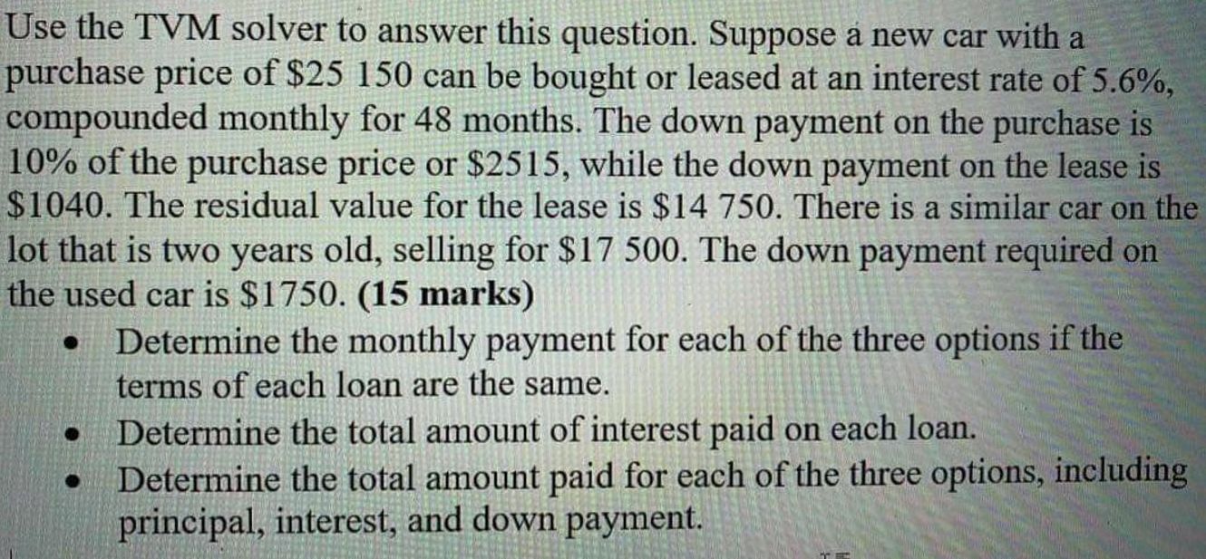 Solved Use the TVM solver to answer this question. Suppose a | Chegg.com