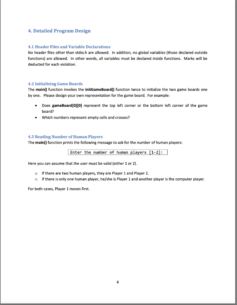 Solved 2. Program Flow1. Introduction Notakto is a game | Chegg.com