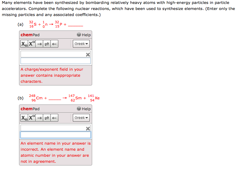 Solved Many elements have been synthesized by bombarding | Chegg.com