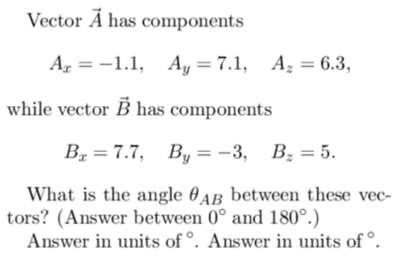 Solved Vector vec(A) ﻿has | Chegg.com
