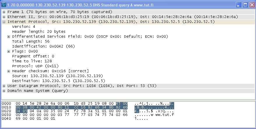 Solved Computer Science Wireshark Error detection dns.pcap | Chegg.com