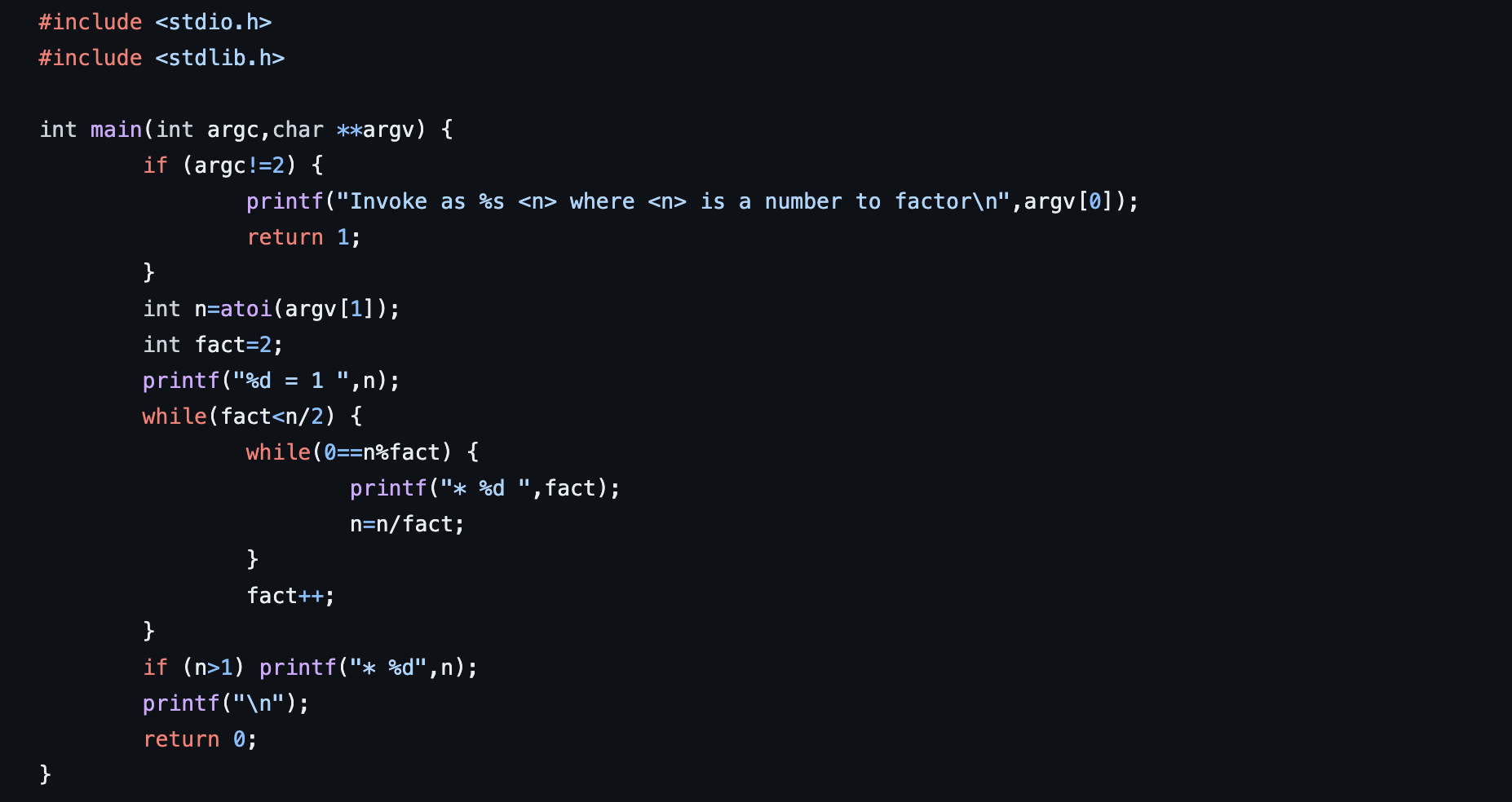 Solved Run make test to build the factor executable program | Chegg.com