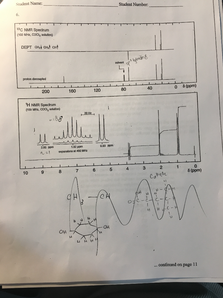Solved Determine the structure of C6H12O2 using the | Chegg.com