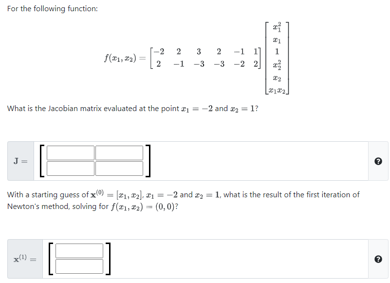 Solved For the following function: az 21 1 f(21,22) = -2 2 2 | Chegg.com