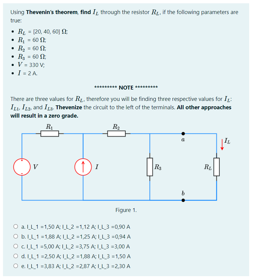 Solved Using Thevenin's theorem, find I through the resistor | Chegg.com