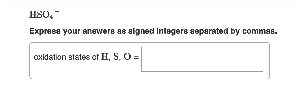 Solved Assign oxidation states to each atom in each of the | Chegg.com